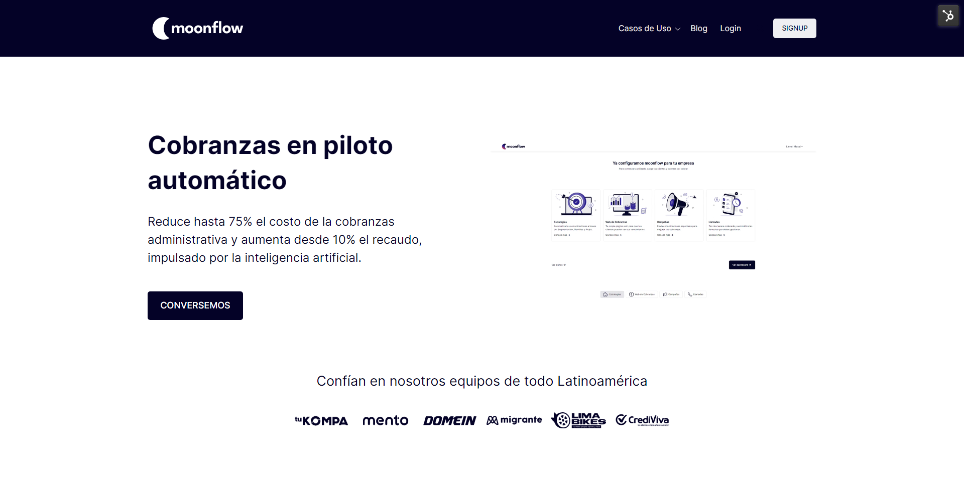 Onboarding automatizado en nuestra plataforma de cobranzas